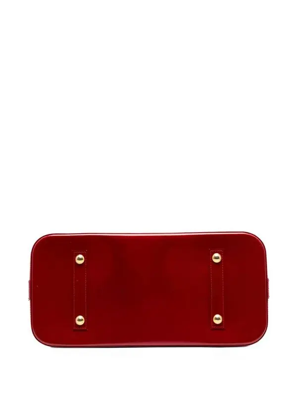 LOUIS VUITTON 2008 Monogram Vernis Alma Gm Handbag - Red