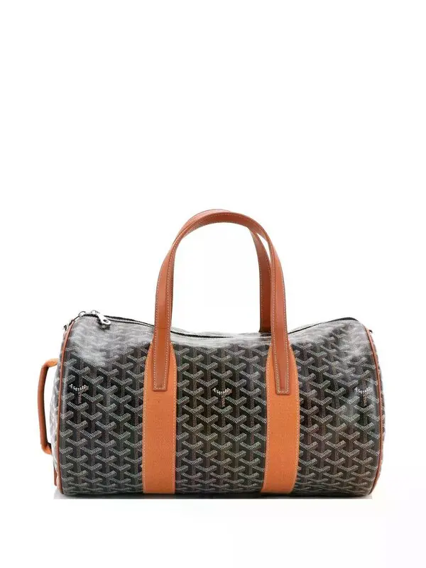 Goyard Barrel Sport Duffle 40 Travel Bag Coated Canvas - Brown