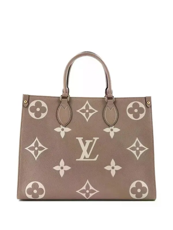 LOUIS VUITTON Onthego Tote Bicolor Monogram Empreinte Giant Mm - Neutrals