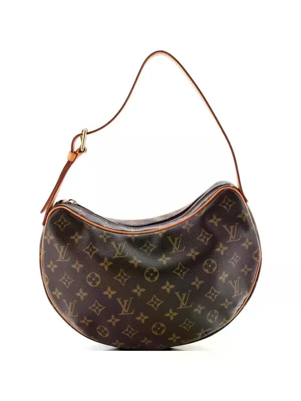 LOUIS VUITTON Croissant Mm Monogram Hobo Bag - Brown