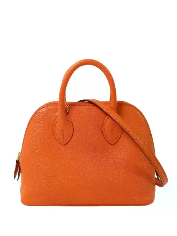 Hermès Mini Bolide Leather Tote Bag - Orange