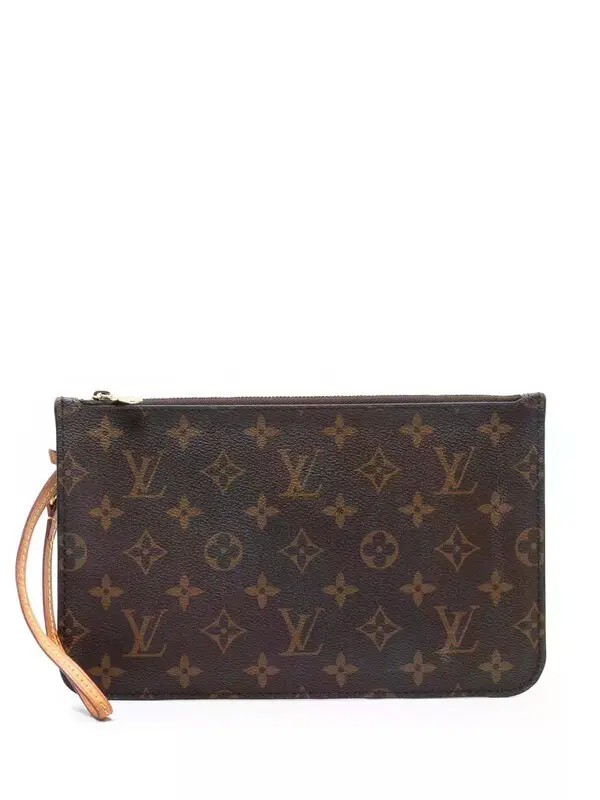 LOUIS VUITTON 2019 Monogram Neverfull Mm Pouch - Brown