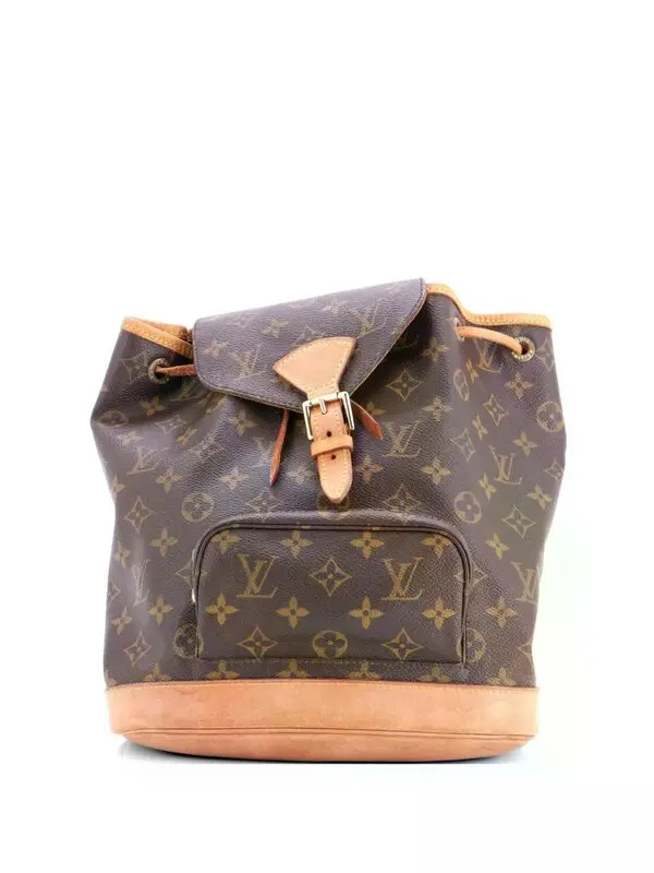 LOUIS VUITTON Vintage Montsouris Monogram Canvas Mm Backpack - Brown