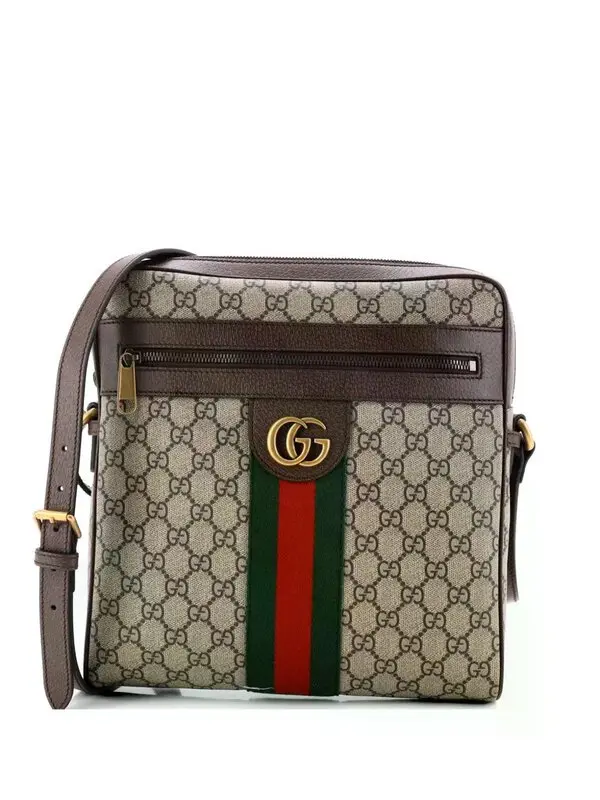 Gucci Ophidia Gg Coated Canvas Messenger Bag - Brown
