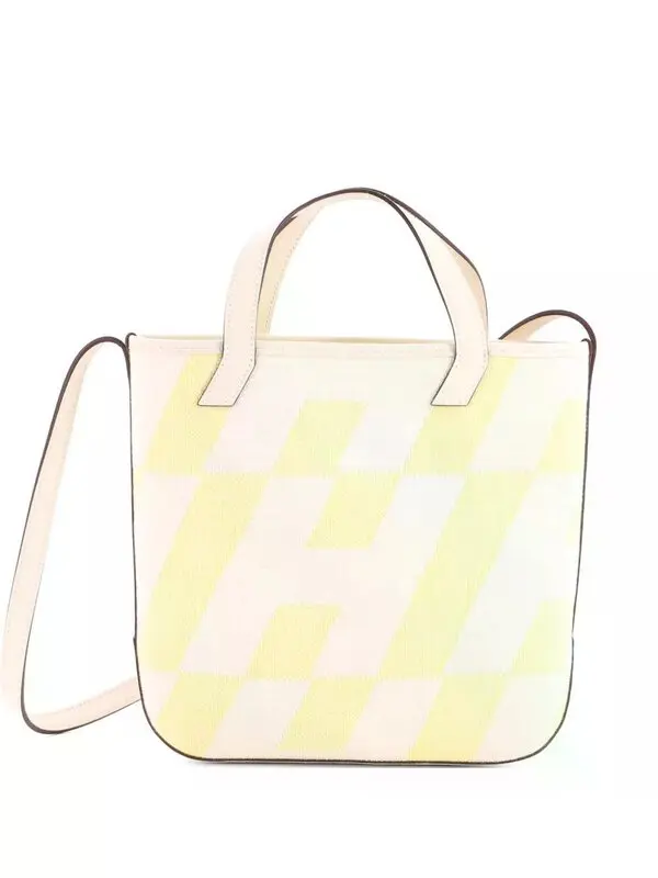 Hermès Cabas H En Biais 27 Tote - Yellow