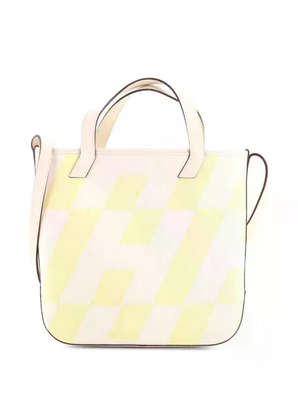 Hermès Cabas H En Biais 27 Tote - Yellow