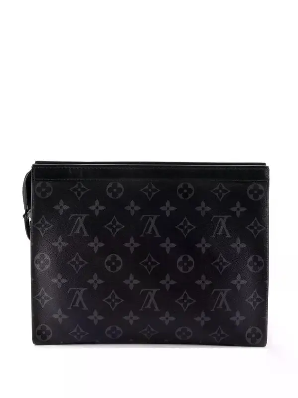 LOUIS VUITTON Pochette Voyage Monogram Eclipse Canvas Mm - Black