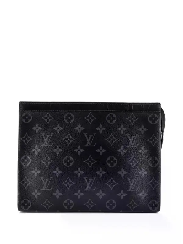 LOUIS VUITTON Pochette Voyage Monogram Eclipse Canvas Mm - Black