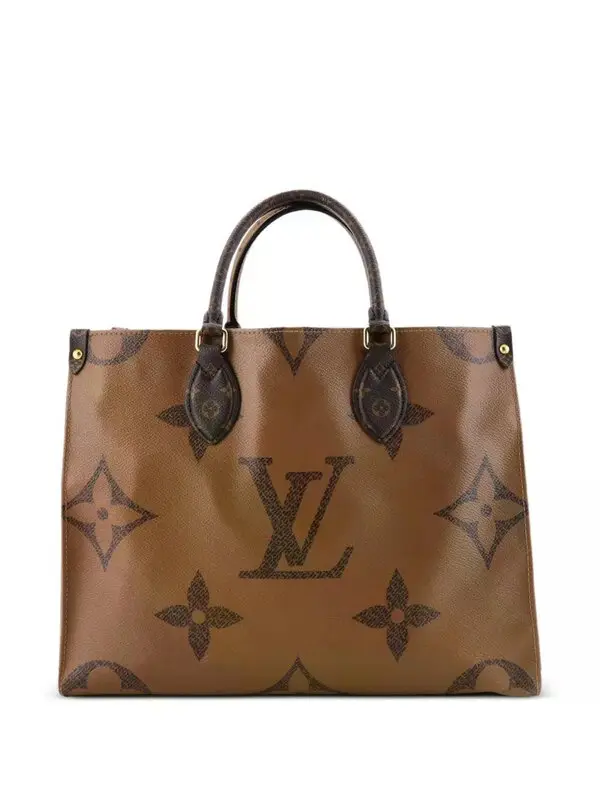 LOUIS VUITTON Onthego Reverse Monogram Giant Mm Tote Bag - Brown