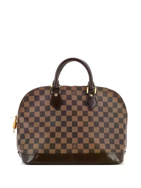 LOUIS VUITTON Vintage Alma Handbag Damier Pm Satchel - Brown