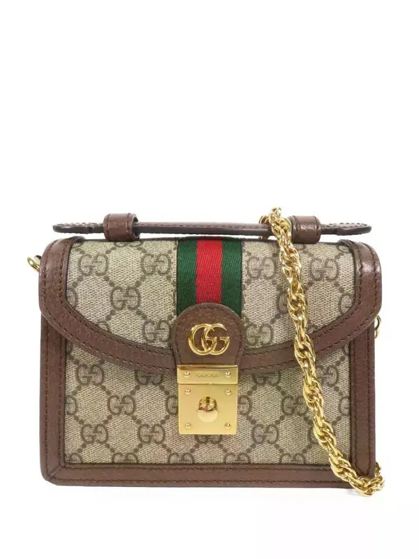 Gucci Mini Ophidia Top Handle Tote - Neutrals