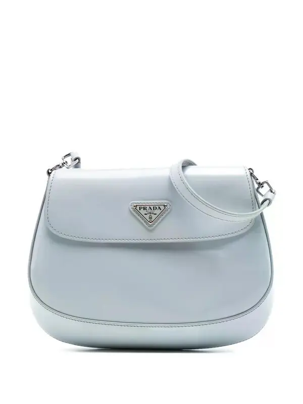 Prada 2000-2013 Mini Brushed Leather Cleo Flap Shoulder Bag