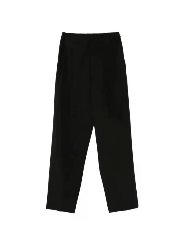 LANEUS Elasticated-waist Trousers - Black