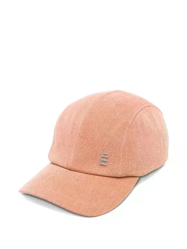 Études Studio Four-panel Cap With Logo Plaque - Orange