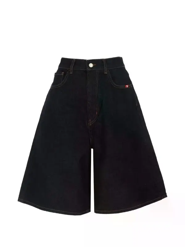 AMISH Wide-leg Denim Shorts - Blue