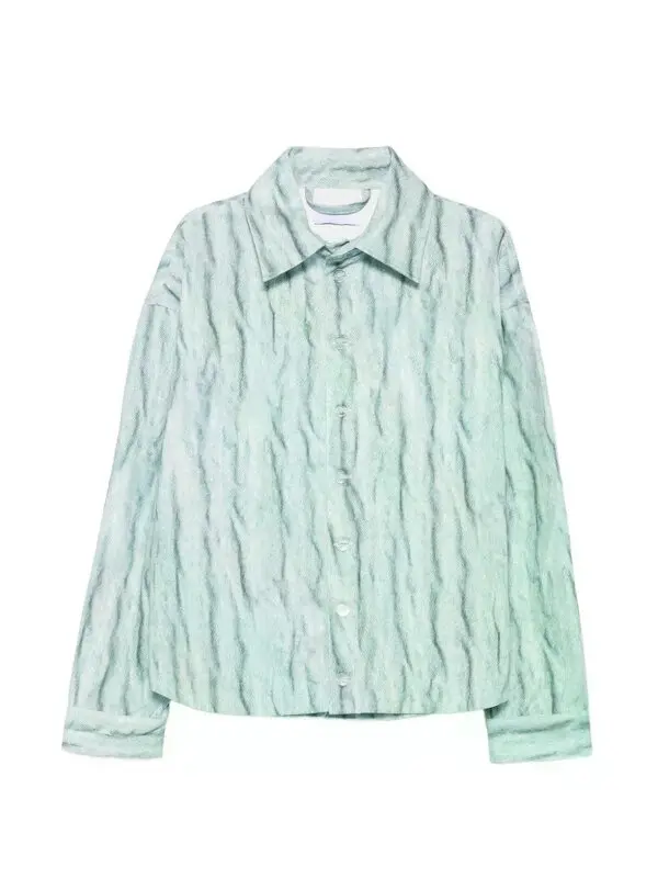 BONSAI Crinkled-effect Shirt Jacket