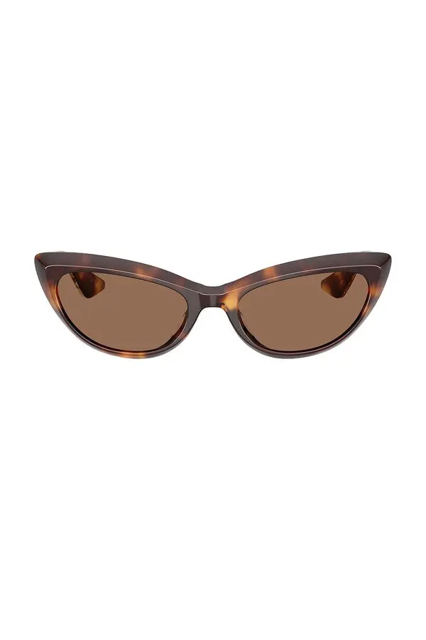 Oliver Spencer X Jil Sander Cat Eye Sunglasses - Brown & Havana