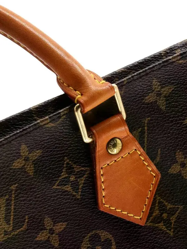 LOUIS VUITTON Sac Plat Monogram Canvas Tote Bag - Brown