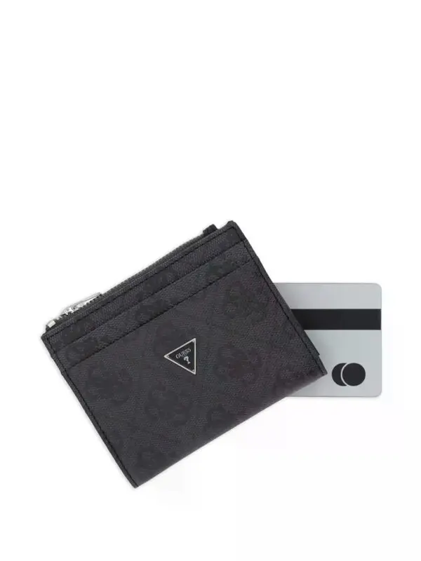 Guess Milano Leather Cardholder - Black