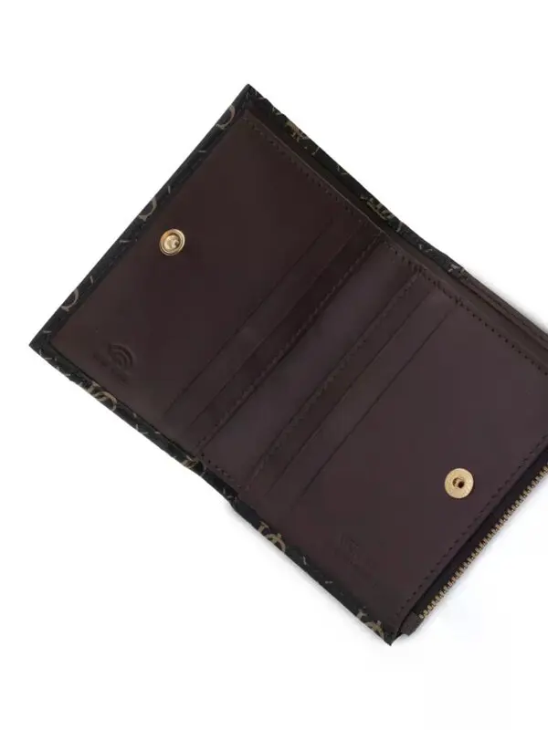 Guess Milano Logo-pattern Card Holder - Brown