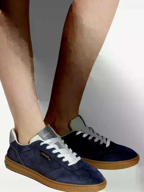Versace Greca Lace-up Sneakers - Blue