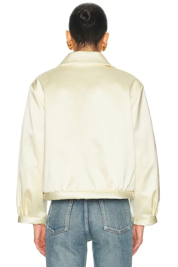 HELSA Sateen Puff Jacket - Pale Yellow