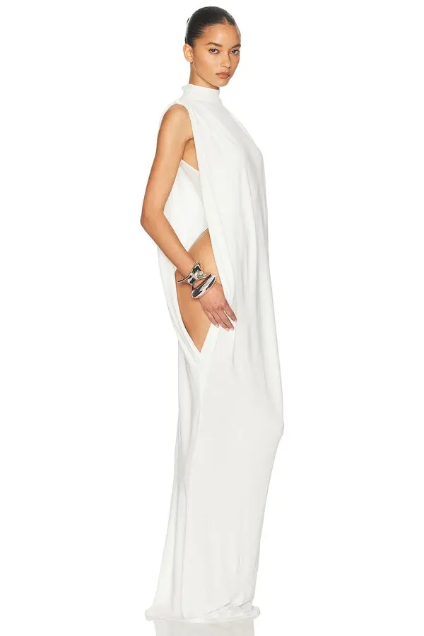 HELSA Katerina Jersey Gown - Ivory