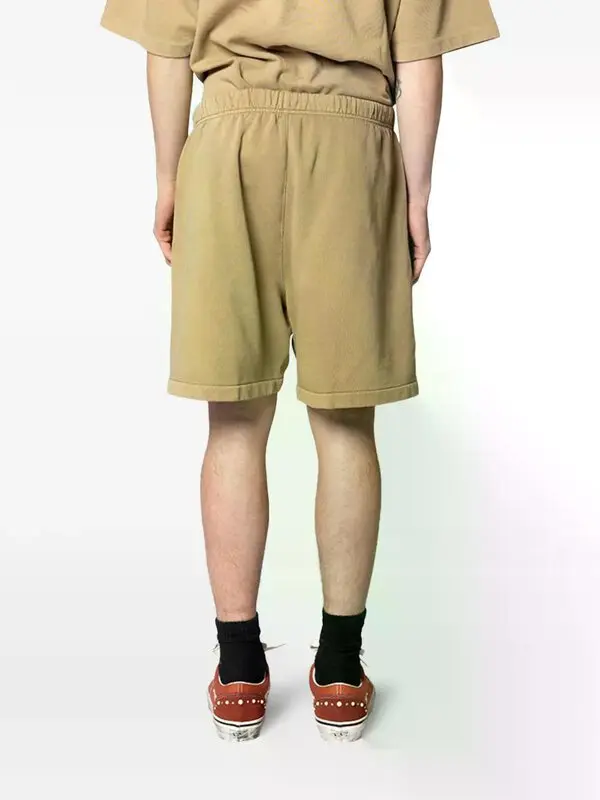 Fear Of God Logo-print Cotton Shorts - Neutrals