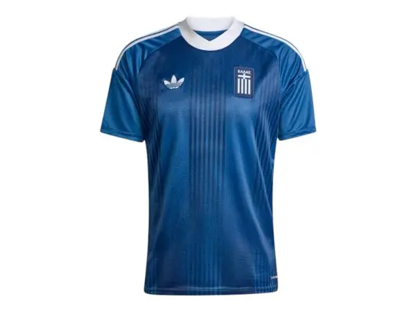 Adidas Greece 26 Away Authentic Jersey - Dusky Blue Petrol