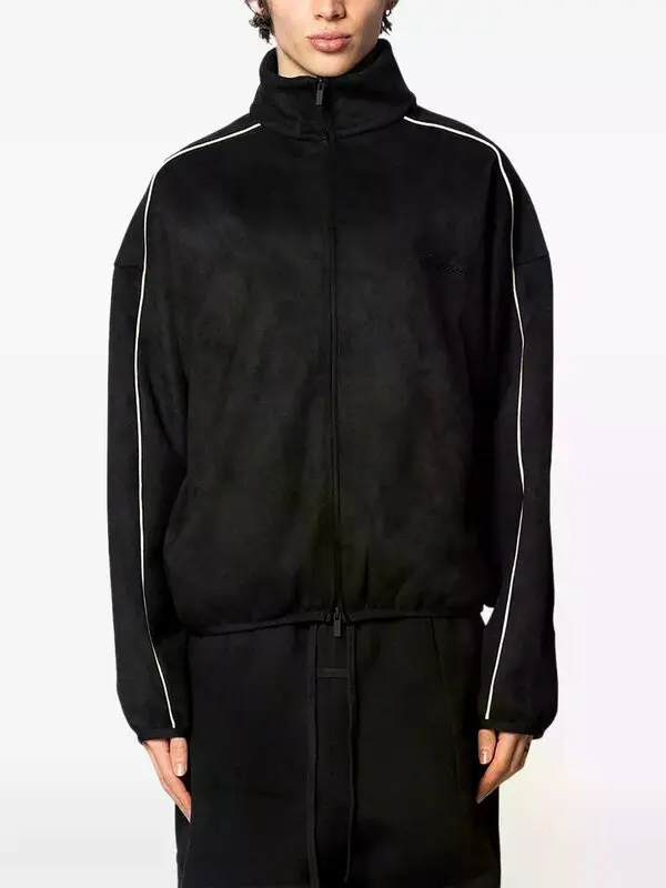 Fear Of God Piped Faux-suede Jacket - Black