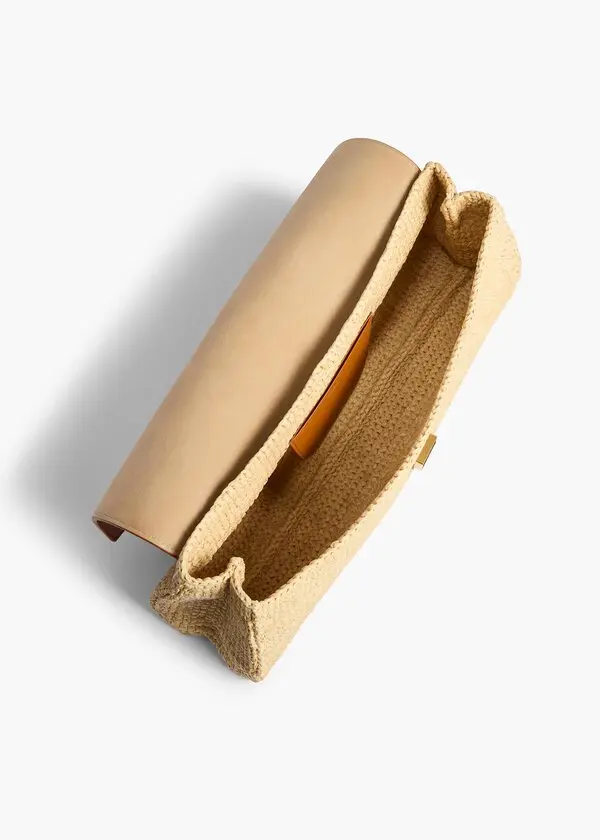Khaite Audrey Clutch - Tan / Natural
