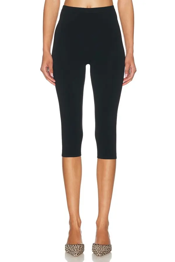 HELSA Beckette Knit Capri - Black