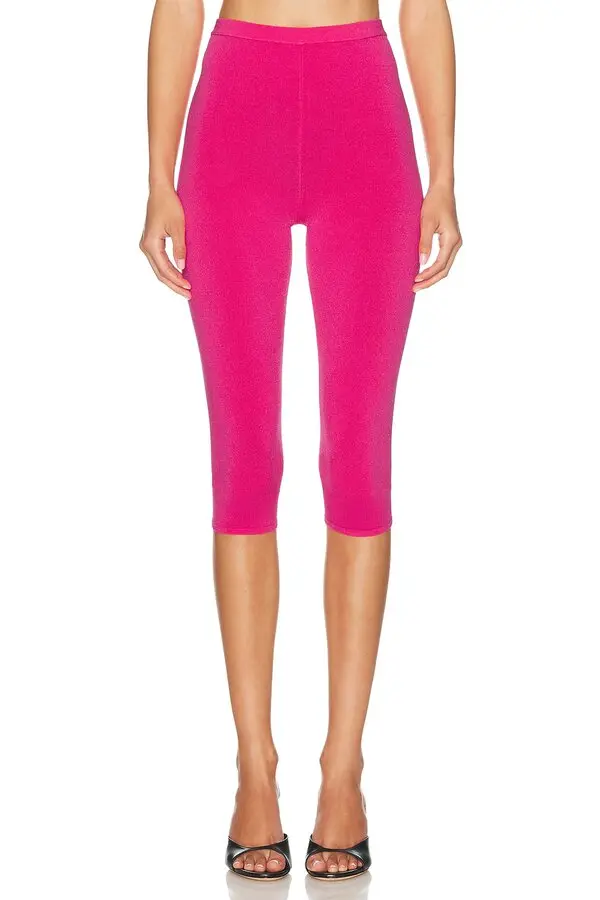HELSA Beckette Knit Capri - Shocking Pink