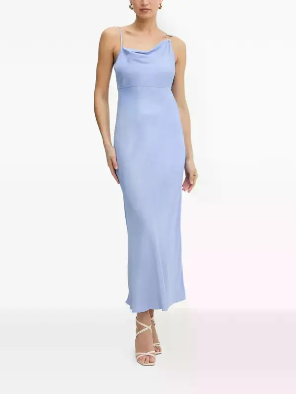 TWINSET Draped Midi Dress - Blue