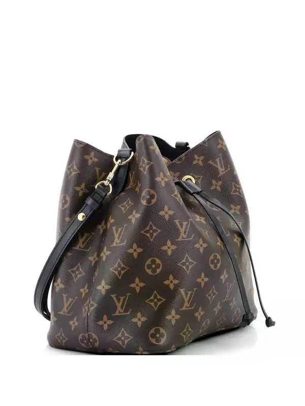 LOUIS VUITTON Neonoe Mm Bucket Bag Monogram Canvas - Black