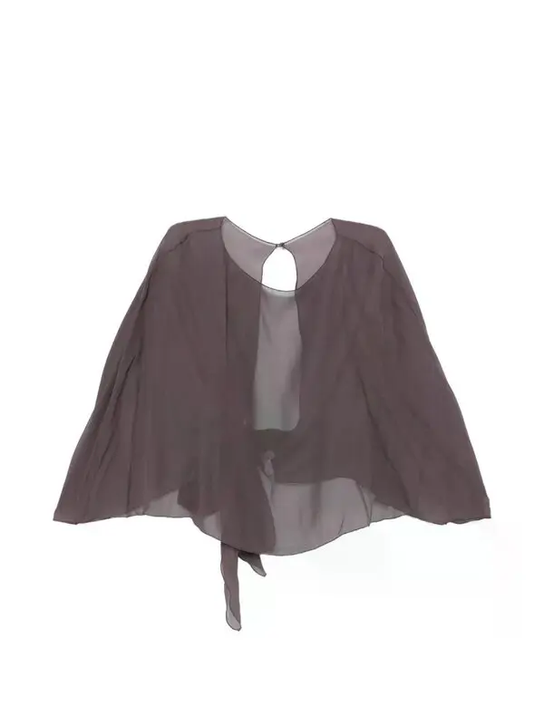 Antonelli Firenze Semi-sheer Cape - Purple