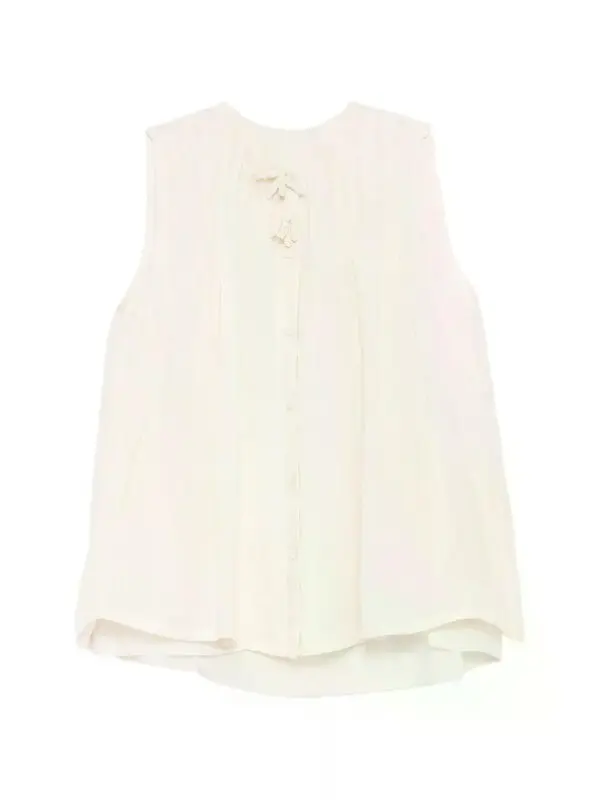 KINYAN LAM Pleated Vest - Neutrals
