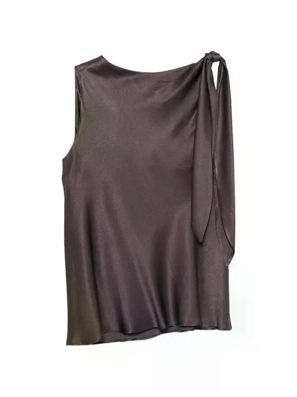 Antonelli Firenze Knot-detail Sleeveless Top - Purple