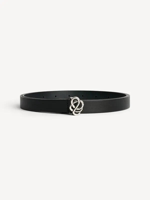 BY MALENE BIRGER Ouma Leather Belt - Black