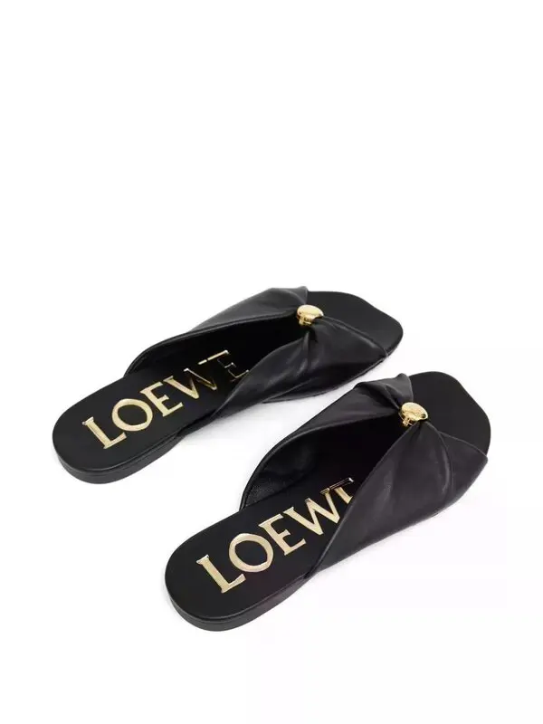 Loewe Leather Flat Sandals