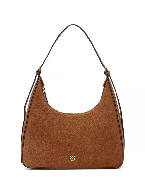 Pinko Logo-appliqué Shoulder Bag - Brown