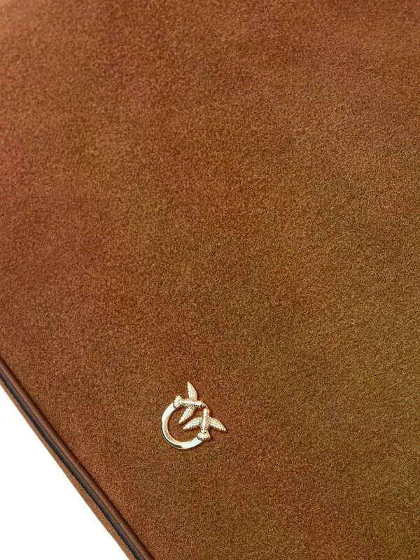 Pinko Logo-appliqué Shoulder Bag - Brown