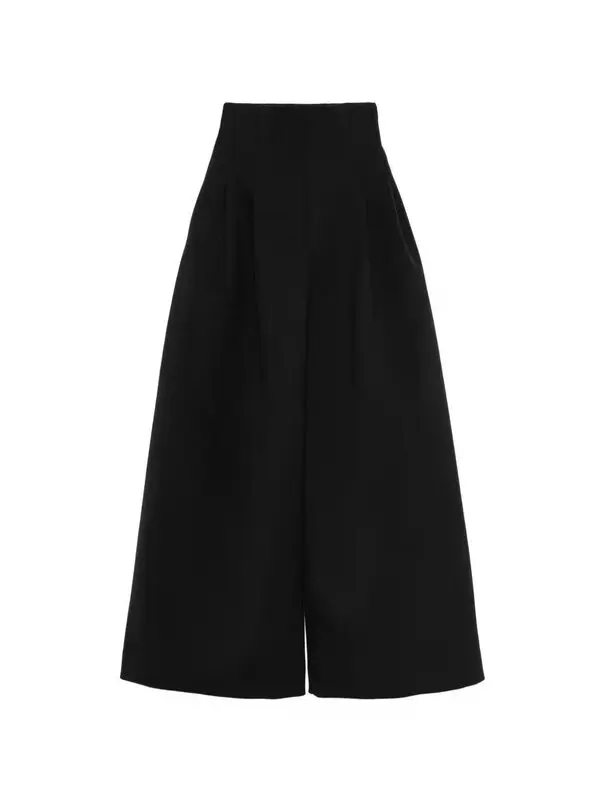 Jacquemus High-waisted Wide Leg Trousers - Black