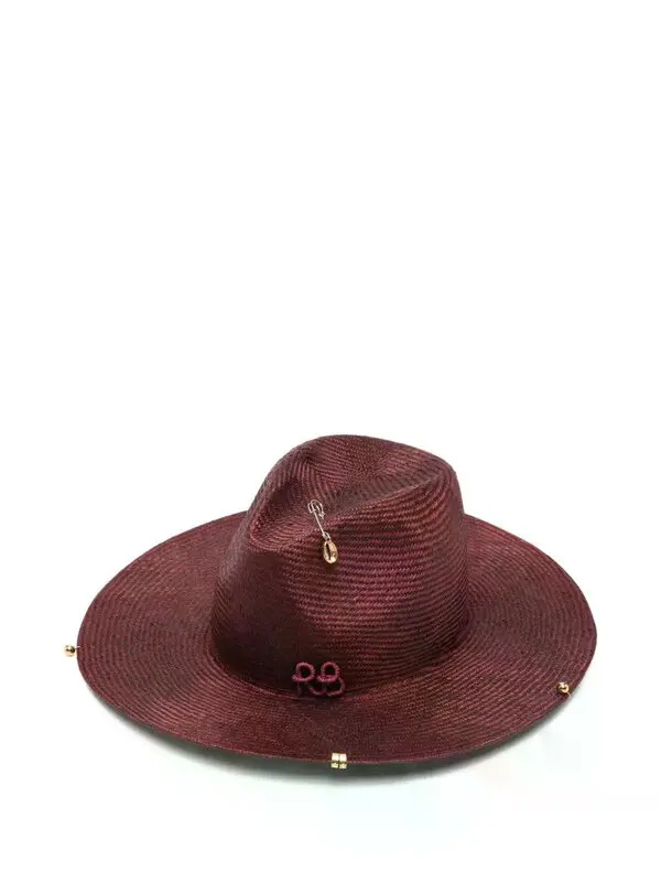 Ruslan Baginskiy Logo Plaque Chain Strap Hat - Red