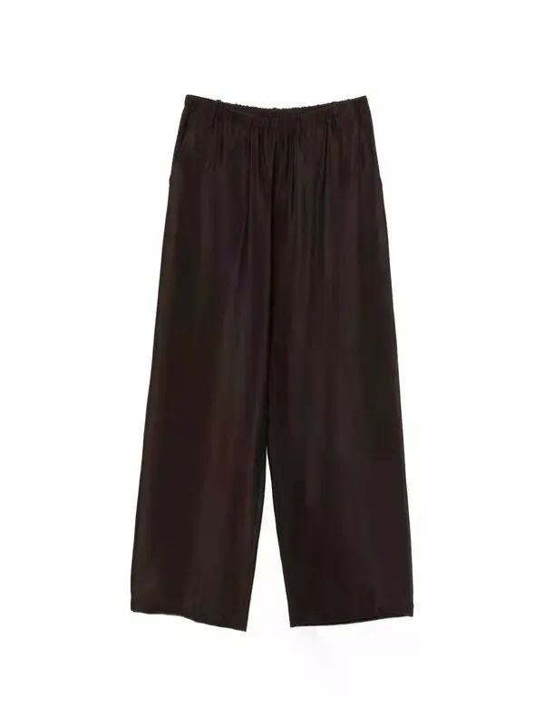 ALYSI Elastic-waist Trousers - Brown