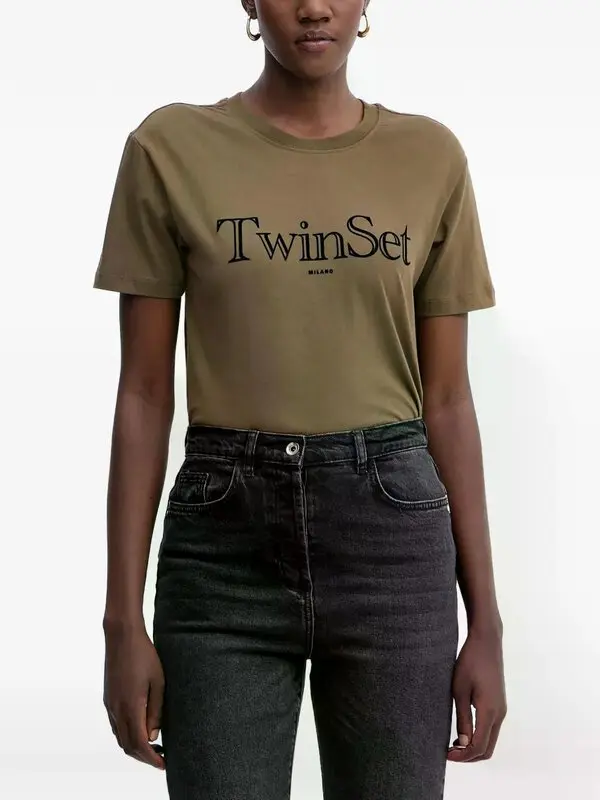 TWINSET Graphic T-shirt - Brown