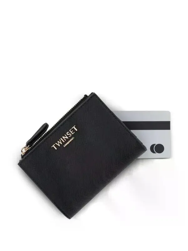 TWINSET Zip Wallet - Black