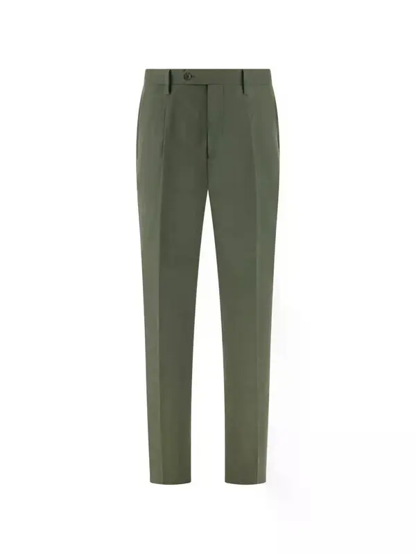 Boggi Milano Pleated Tailored Trousers - Green