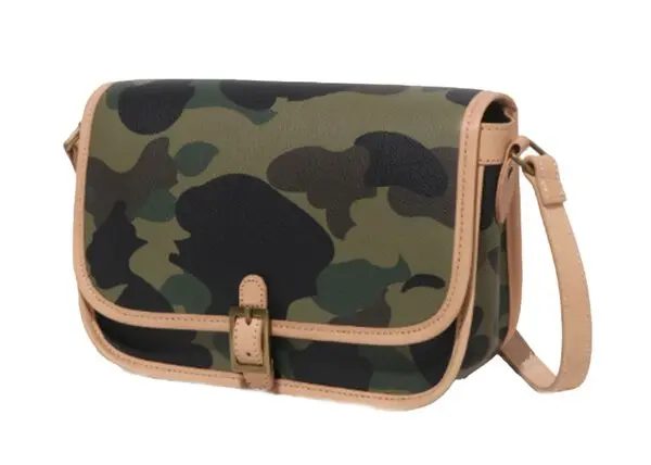 A BATHING APE 1st Camo Shoulder Bag - Green