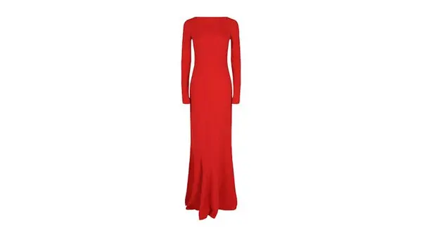 Givenchy Crisscross Chainstrap Gown - Vermilion